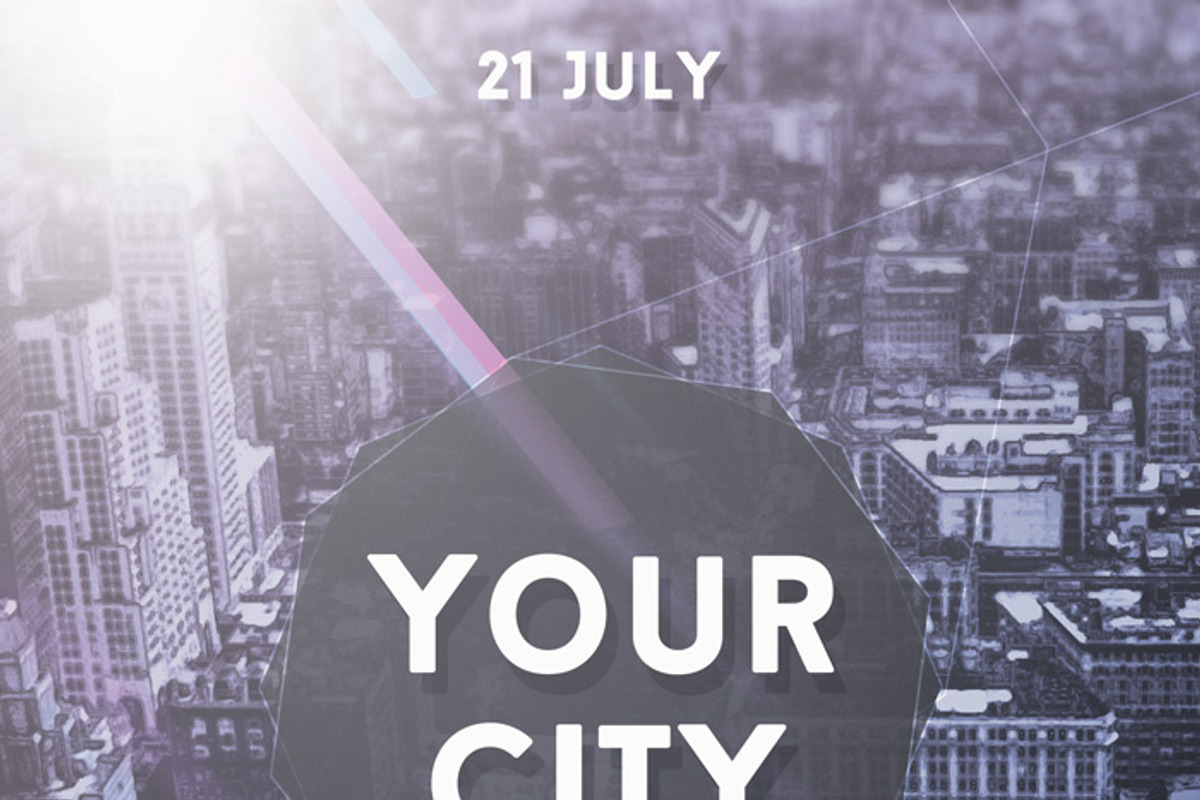 Your City Flyer Template, a Flyer Template by Krukowski Graphics