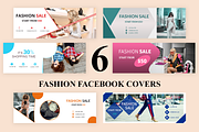 6 Fashion Facebook Covers, a Social Media Template by Creatricks