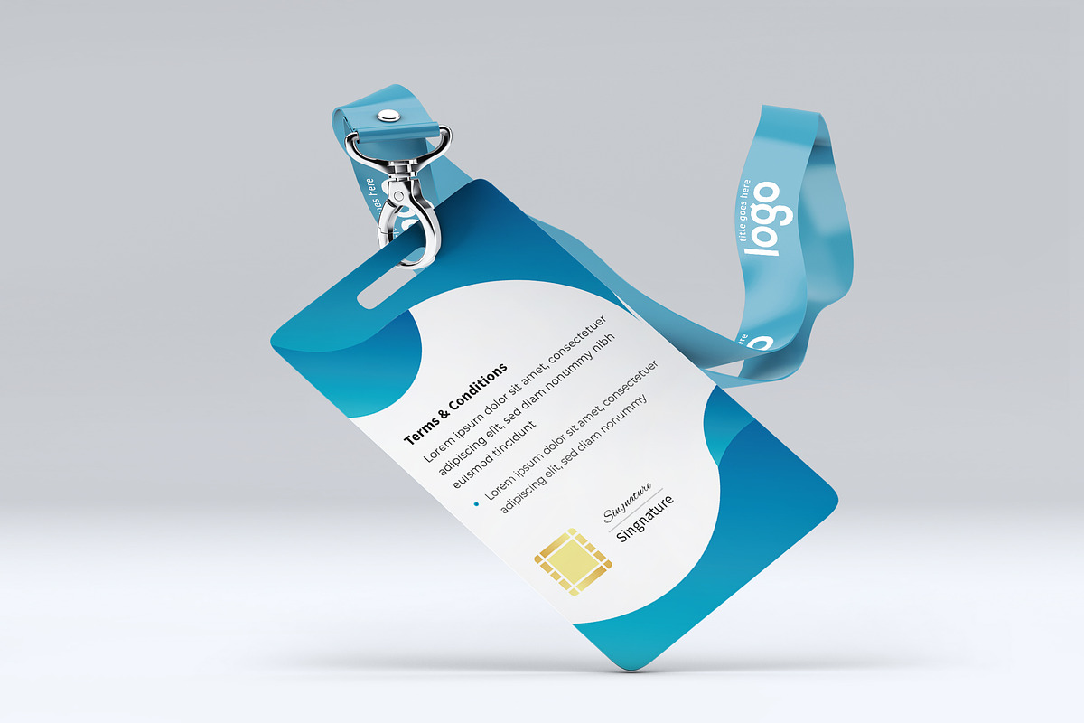 Modern Office Staff ID Card Design, a Stationery Template by ZAAS