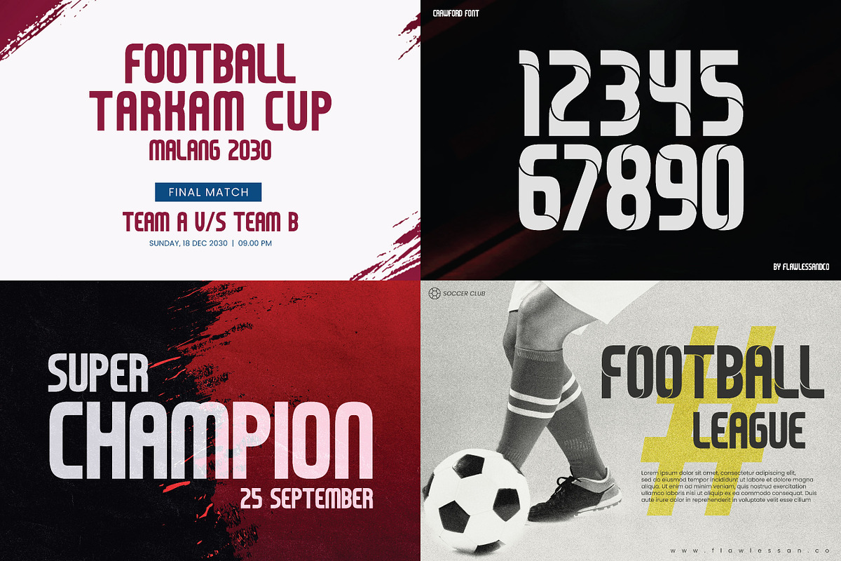 Sports Font Bundle