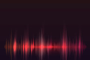 Red sound wave equalizer vector | Background Graphics ~ Creative Market