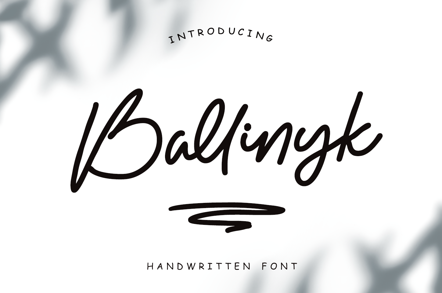 Ballinyk Handwritten Font, a Script Font by Quothron