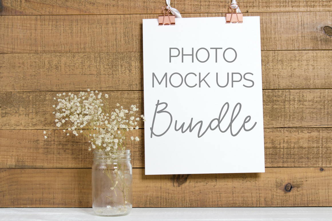 Rustic Mock Ups (12 Images), a Product Mockup by Ivory Mix