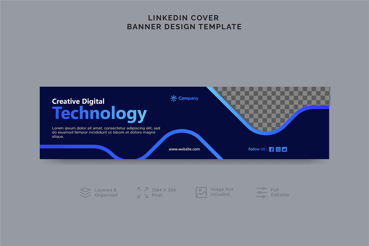 6 Technology Linkedin Banner | Creative Market