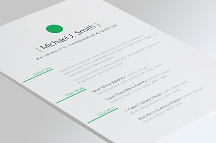 Triangle Resume Template, a Resume Template by 12 Resumes