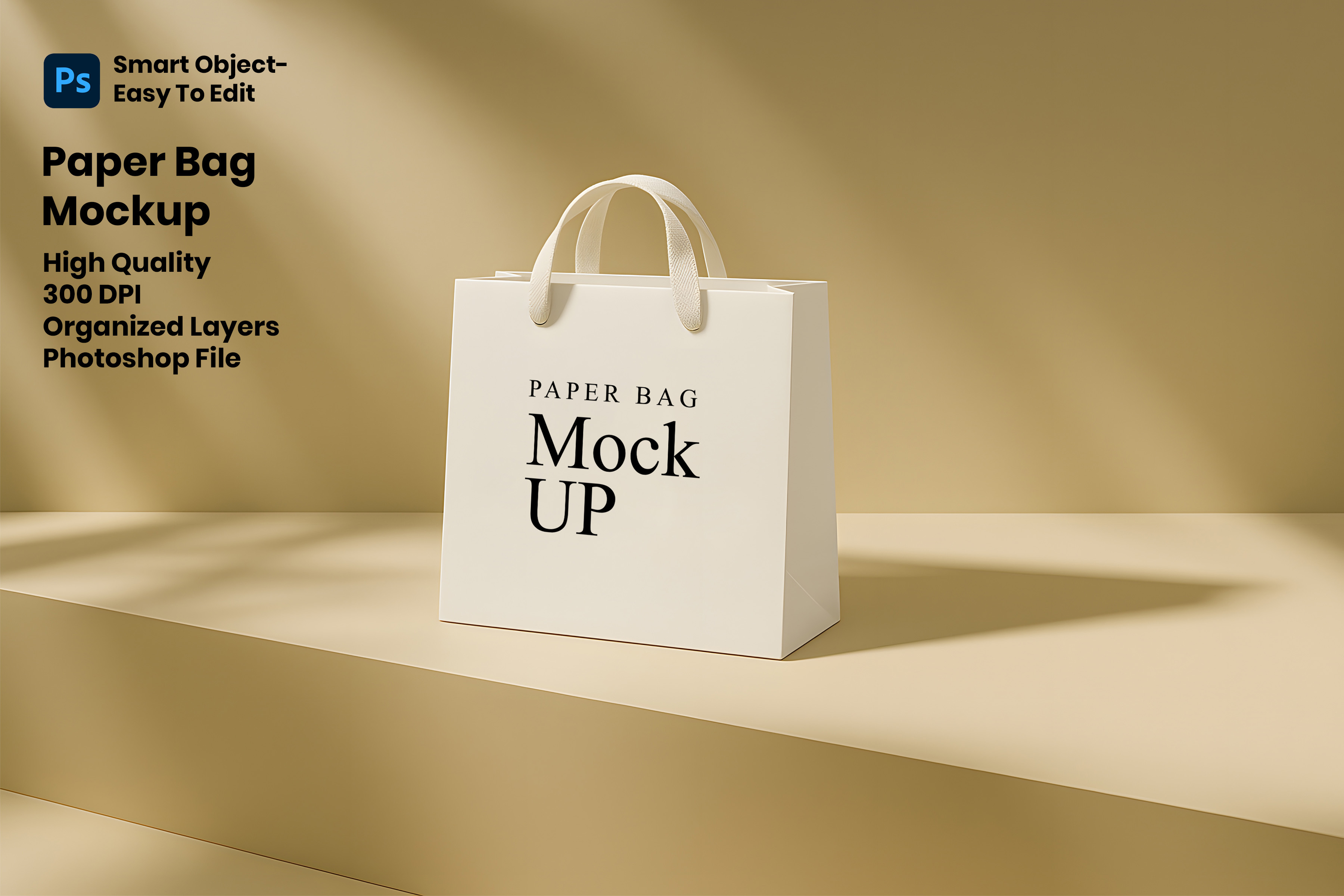 Minimal Paper Bag Mockup