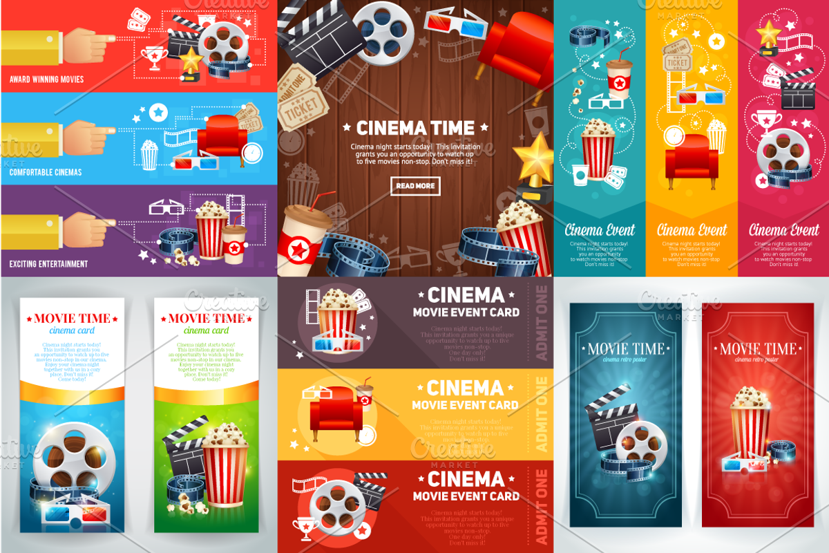 Cinema Templates & Banners, an Illustration by Yuzach
