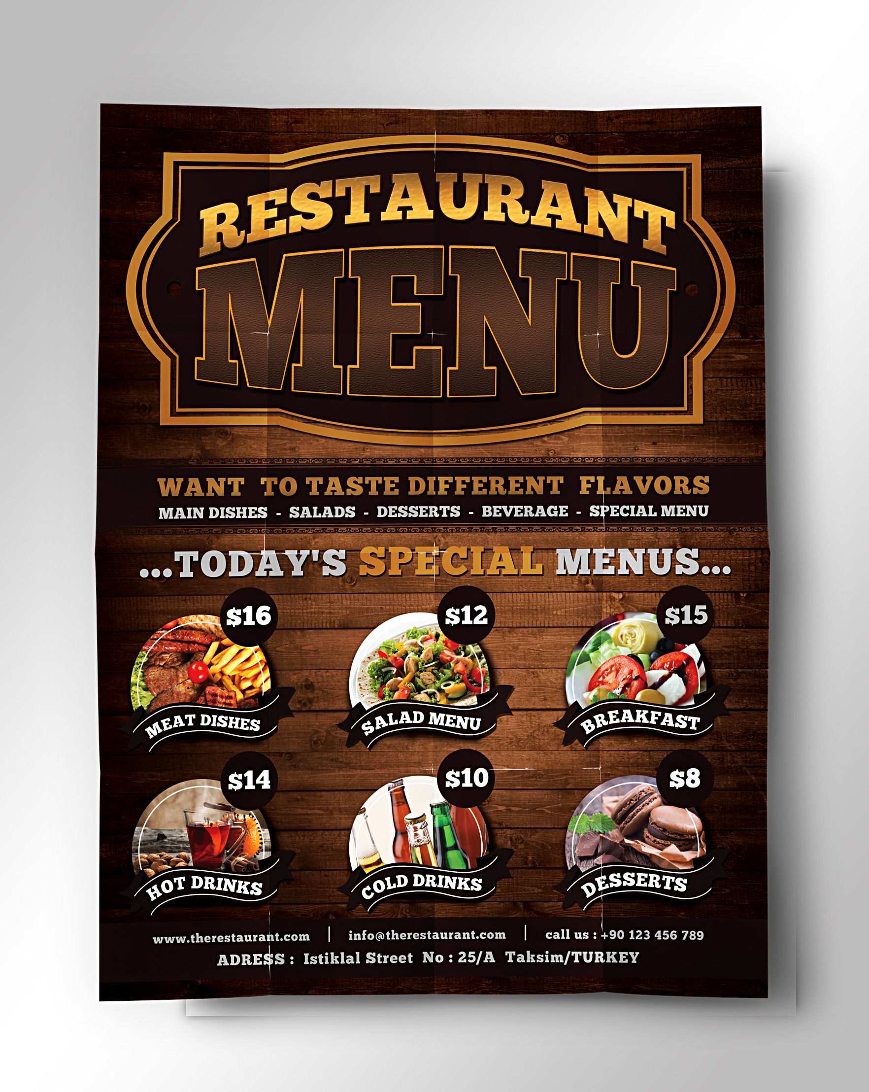 Texas Restaurant Flyer, a Flyer Template by fatihakdemir