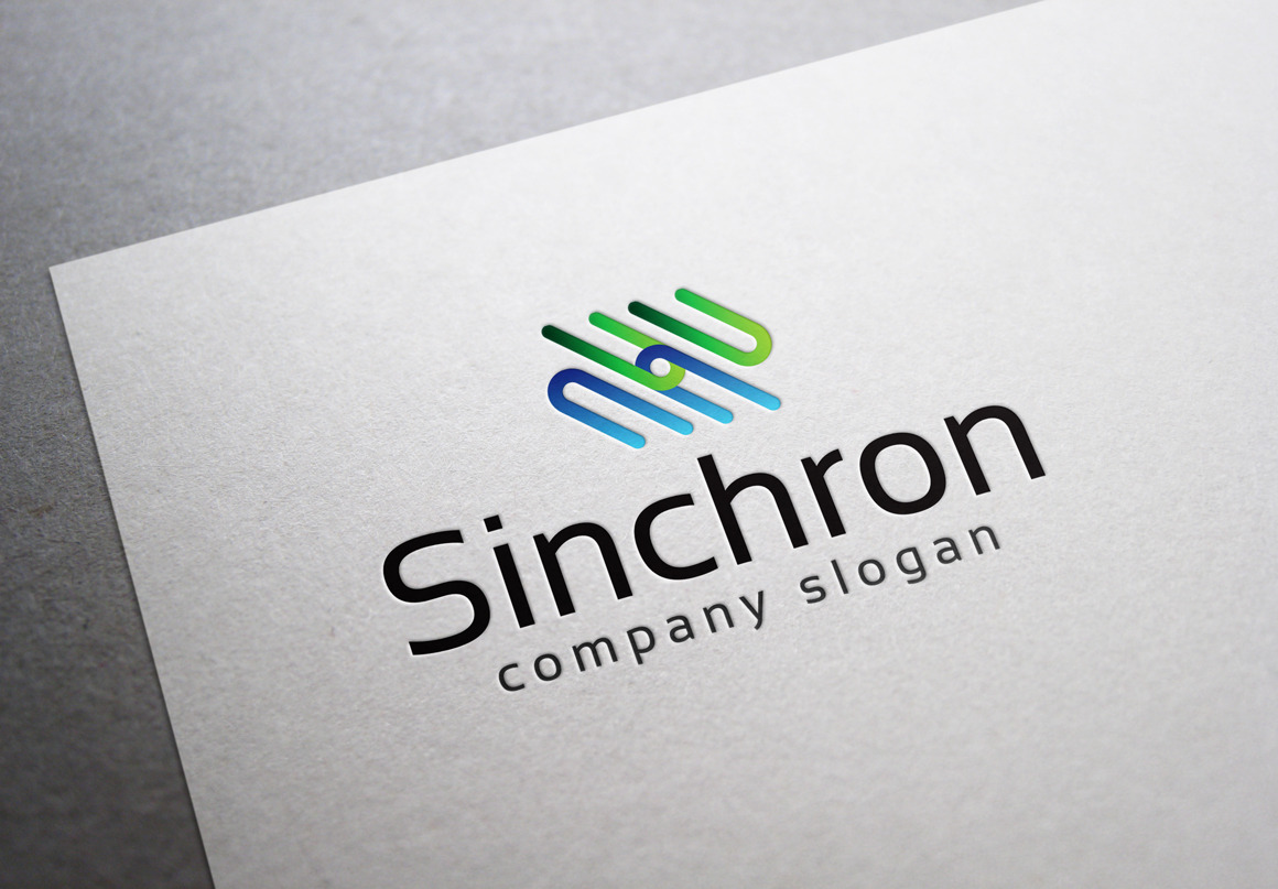 Sinchron Logo, a Branding & Logo Template by EmilGuseinov