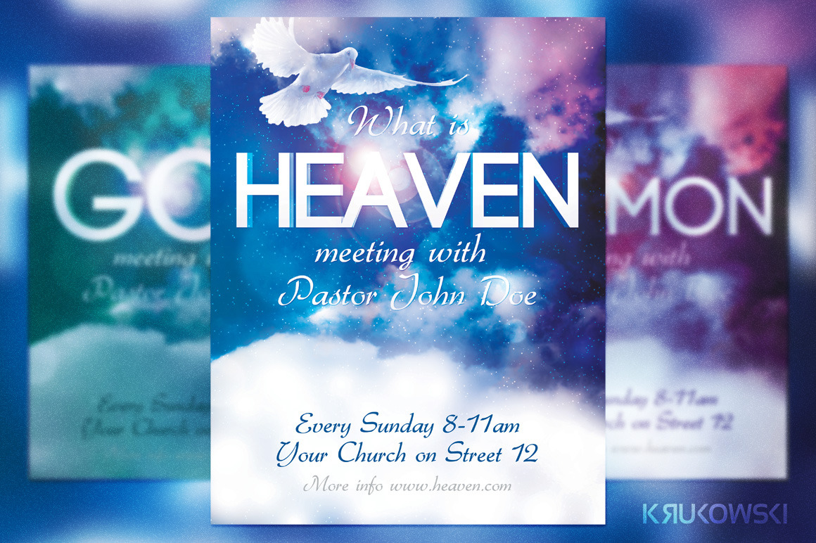 Heaven Church Flyer, a Flyer Template by Krukowski Graphics | Creative ...