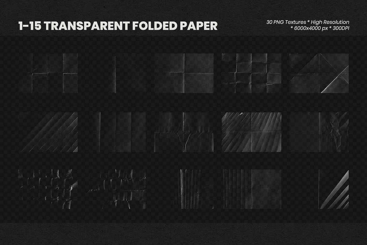 Folded Paper Textures Pack, a Texture Graphic by Gravito