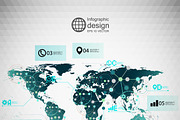 World map Infographic | Decorative Illustrations ~ Creative Market