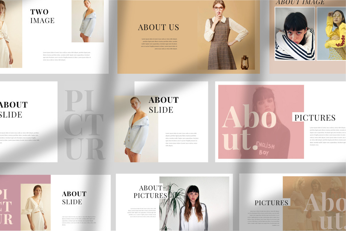 Fashion Lookbook Keynote, a Presentation Template by Dirtytemp Studio