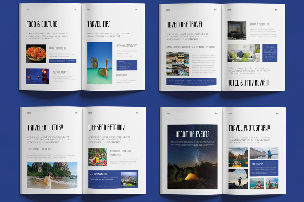 Modern Travel Magazine Template