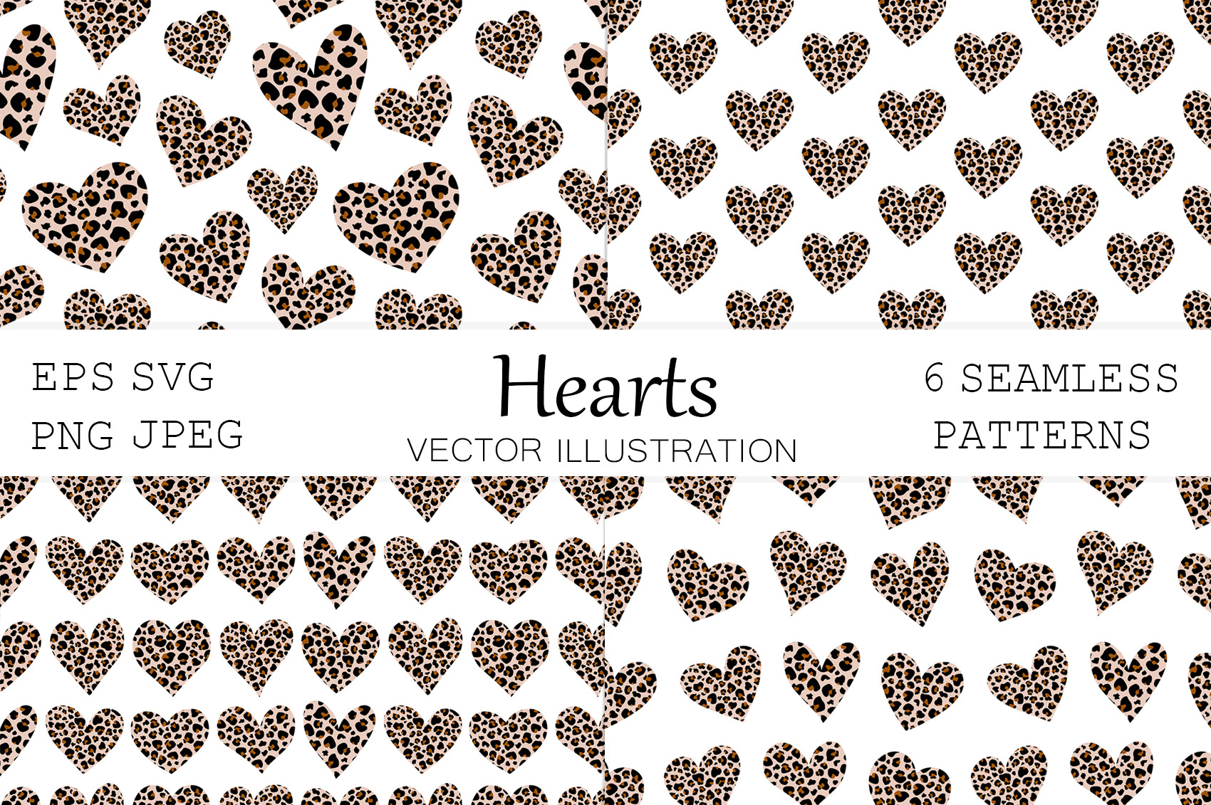 Hearts leopard spots pattern SVG, a Pattern Graphic by IrinaShishkova
