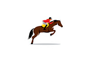 Show jumping, a Branding & Logo Template by Steinar Logo