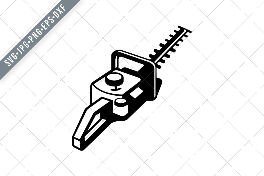 Hedge Trimmer or Hedge Cutter SVG, an Education Illustration by patrimonio