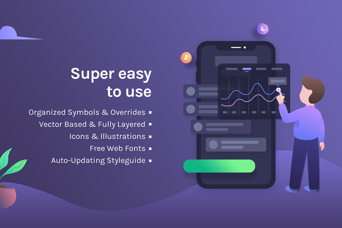 Budget Planner Mobile UI Kit, an UI Kit Template by Dorin007