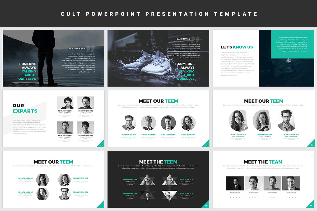 Powerpoint Template - Cult, a Presentation Template by ThemeDevisers