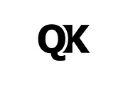 QK logo design, a Branding & Logo Template by xcoolee