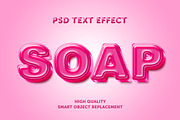 Soap 3D Text Effect Psd