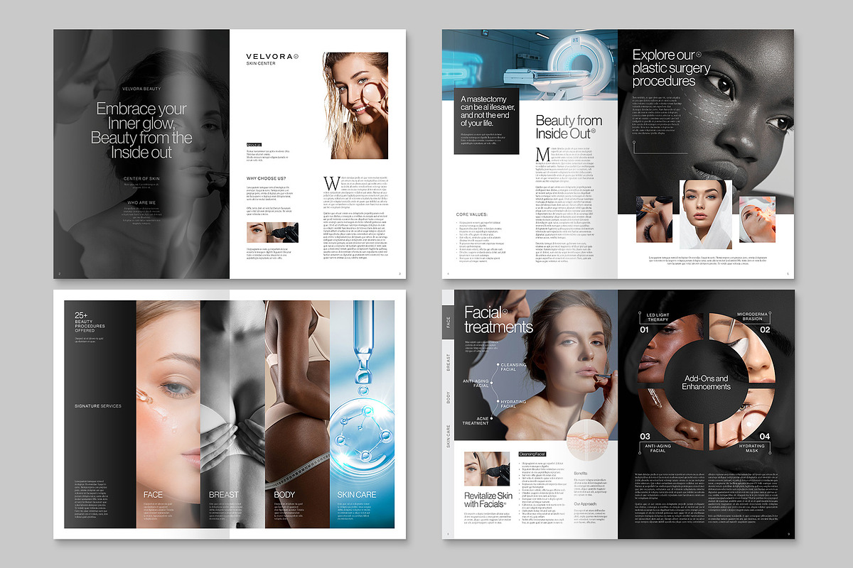 Beauty & Wellness Brochure Template, a Brochure Template by BrandPacks