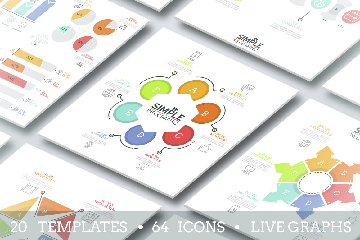 Simple Flat Infographic, a Presentation Template by Andrew Kras Design