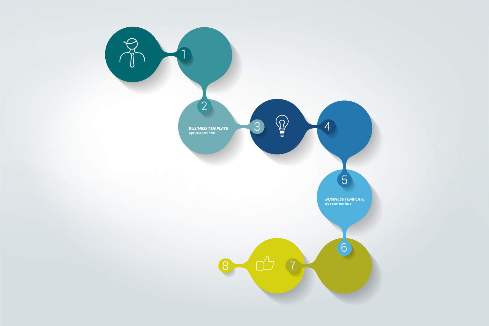 Step by step template., an Object Illustration by VectorAN