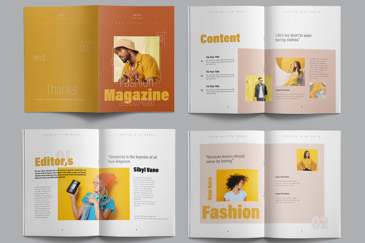 Modern Fashion Magazine Design