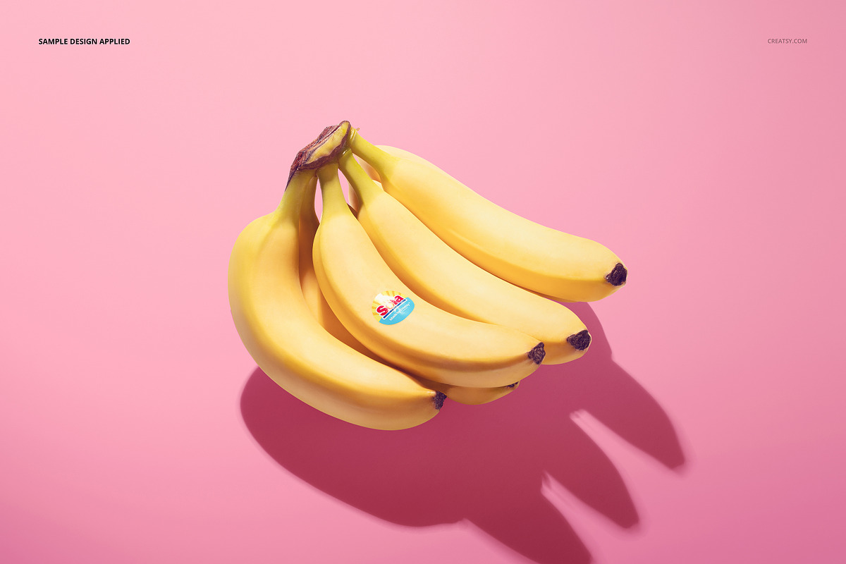 Round Fruit Sticker Mockup Set, a Packaging Mockup by creatsy5