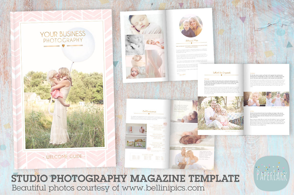 PG024 Photography Studio Magazine, a Magazine Template by Paper Lark