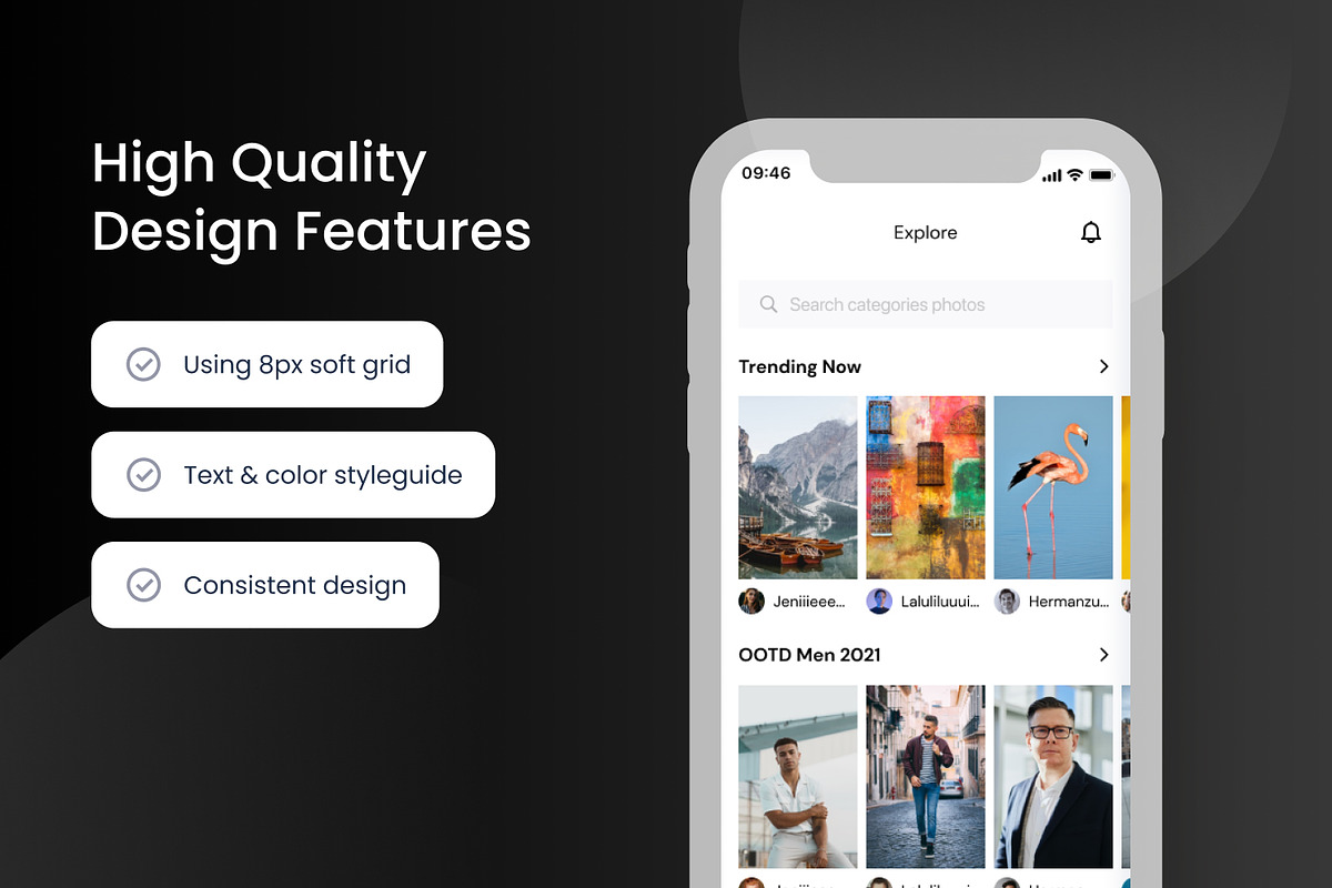 Photo Editor Mobile App UI Kit, an App Template by Kreativ Space