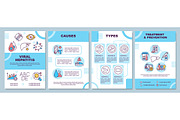 Viral hepatitis brochure template | Brochure Templates ~ Creative Market