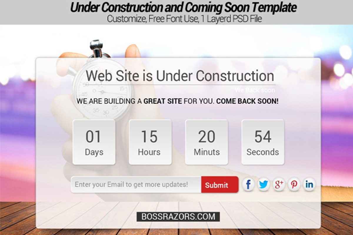 Under Construction & Coming Soon, a Templates & Theme by erikadesign ...