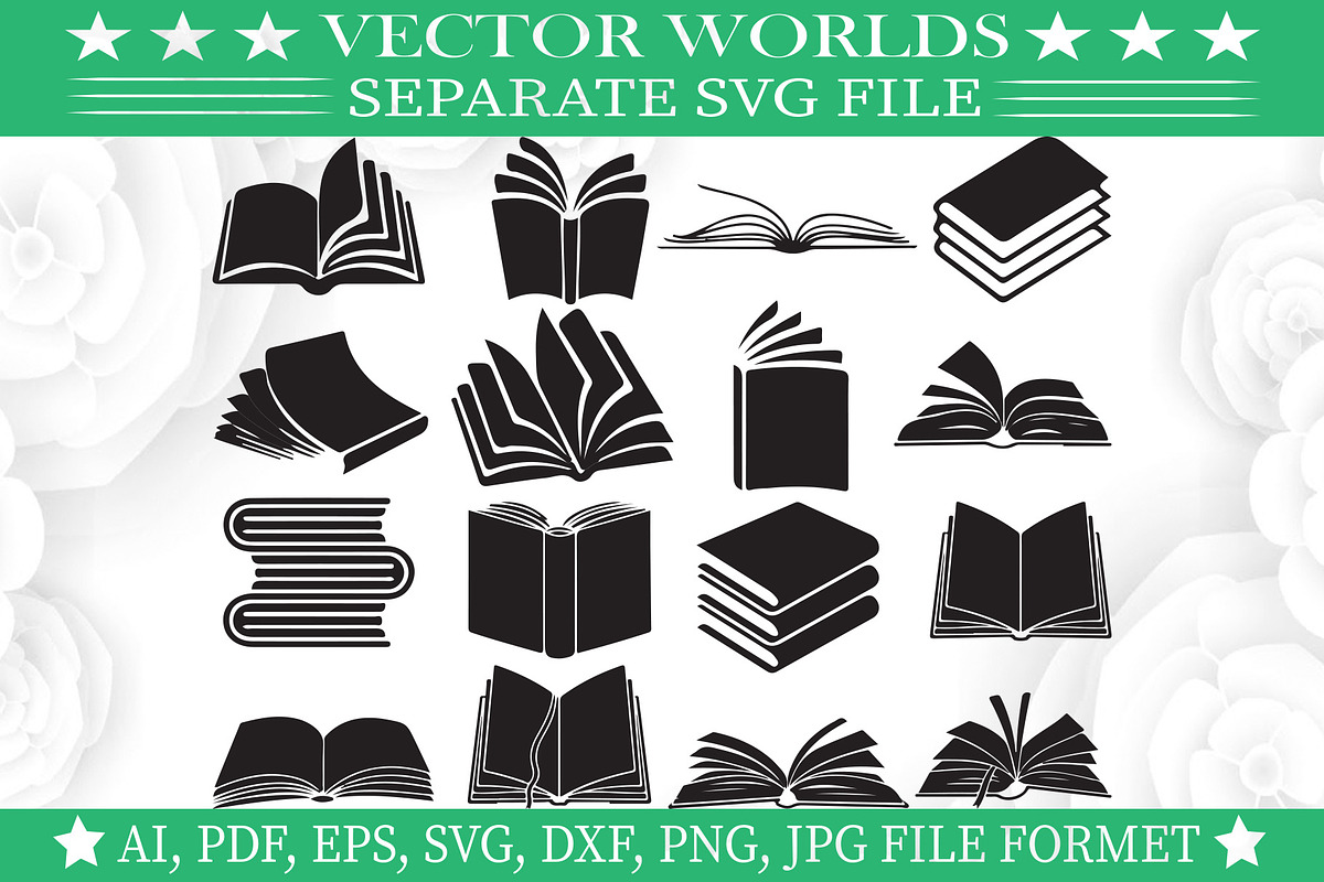 Open Book Svg, Open, Book Svg, an Object Graphic by VectorWorlds