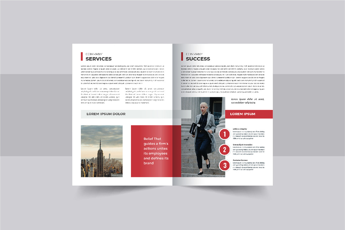 Company white paper design template