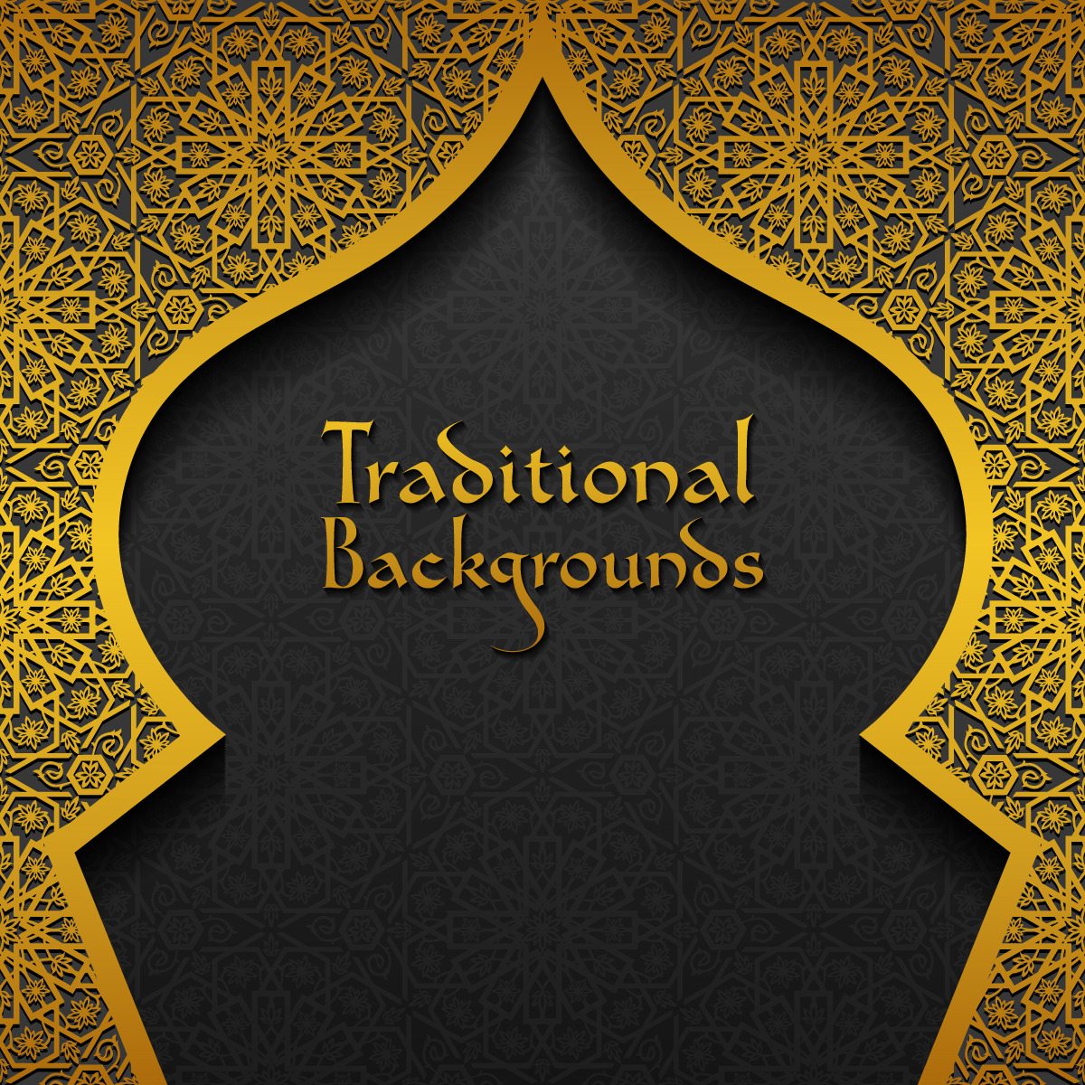Set of Traditional Backgrounds, a Decorative Illustration by Absent A