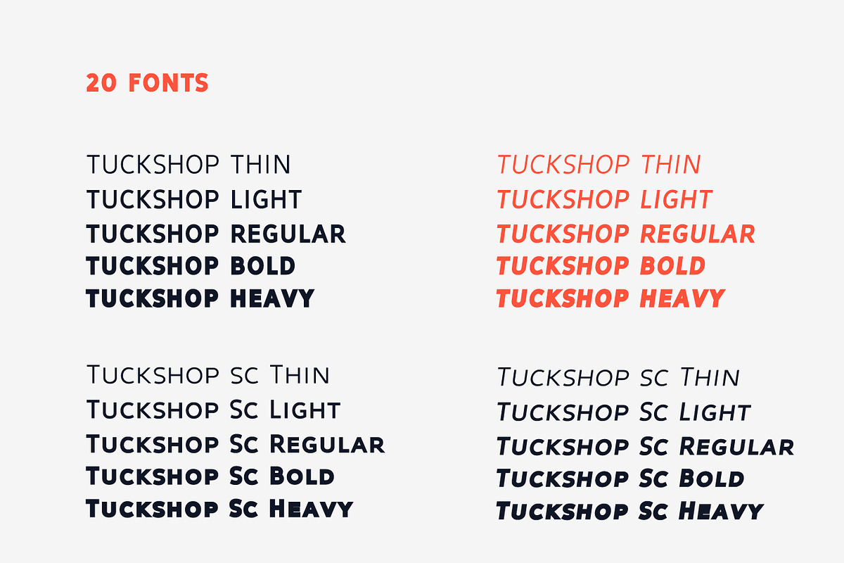Tuckshop Titling, a Sans Serif Font by Tapiwanashe Garikayi