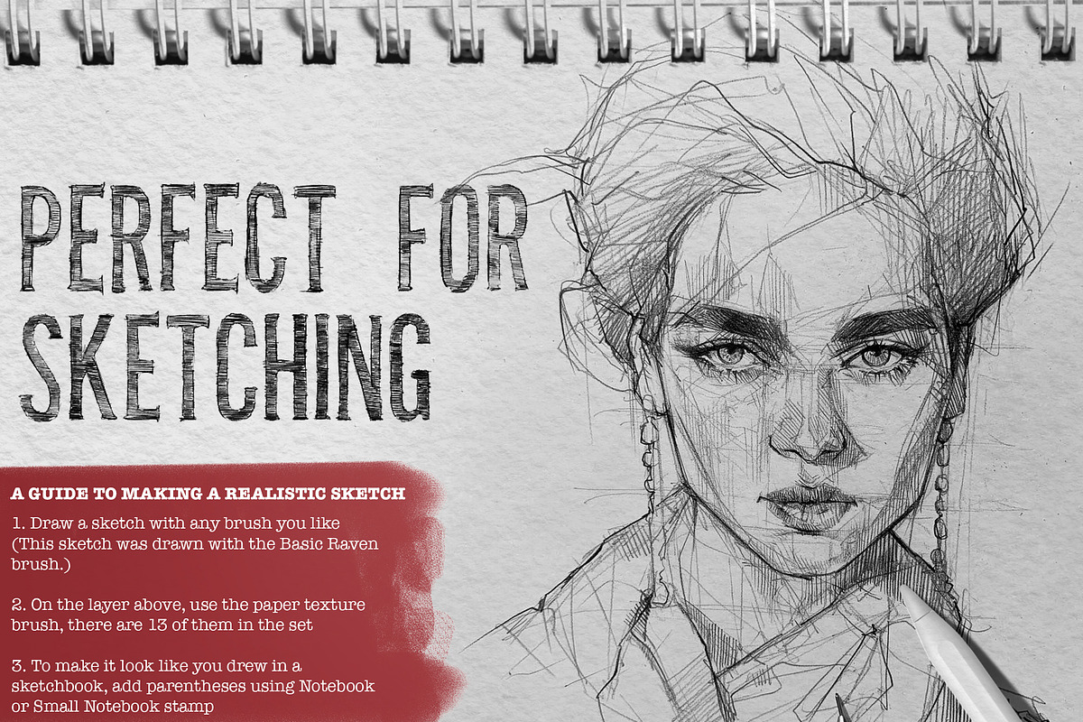 Digital Sketchbook For Procreate A Brush Add On By Easy Procreate