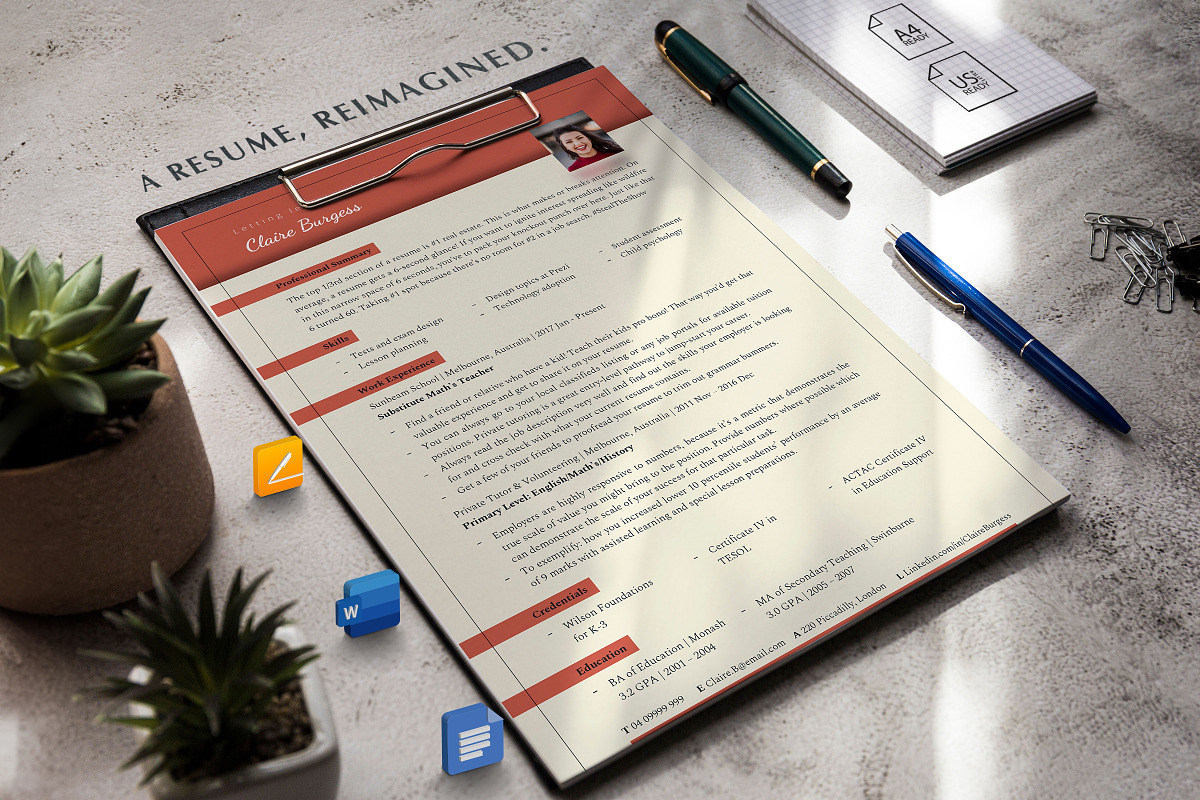 Teacher Resume and Cover Letter