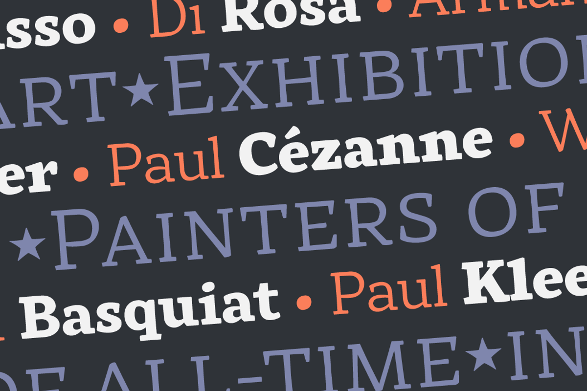 Rival Font Family, a Slab Serif Font by Mostardesign Type Foundry