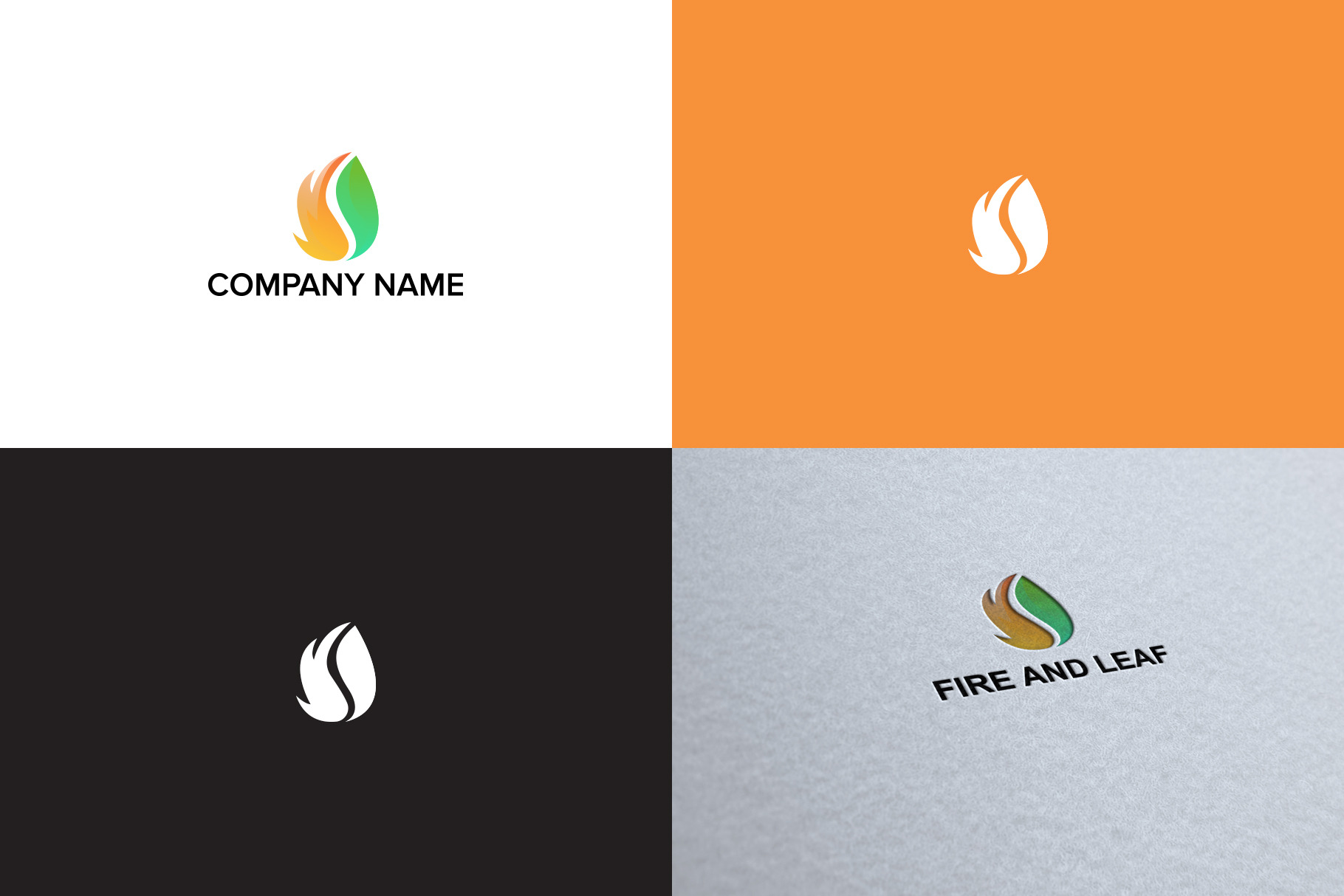 Fire logo design, a Branding & Logo Template by GranzCreative