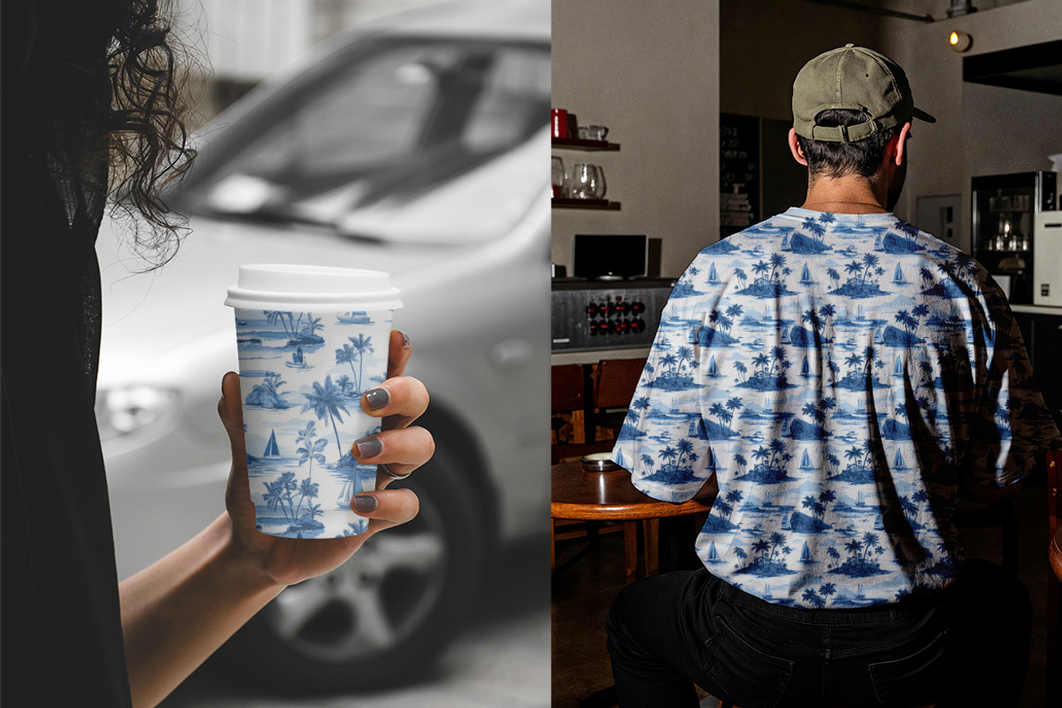 San Diego Coastal Motif Patterns, a Pattern Graphic by one-touch