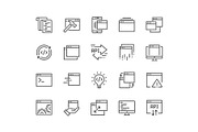 Line Application Icons, a Technology Illustration by Davooda