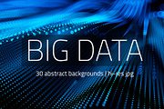 Big Data 30 abstract backgrounds, a Background Graphic by Shanvood