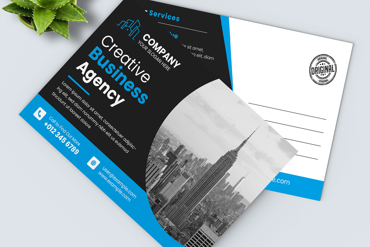 Post Card Design Layout