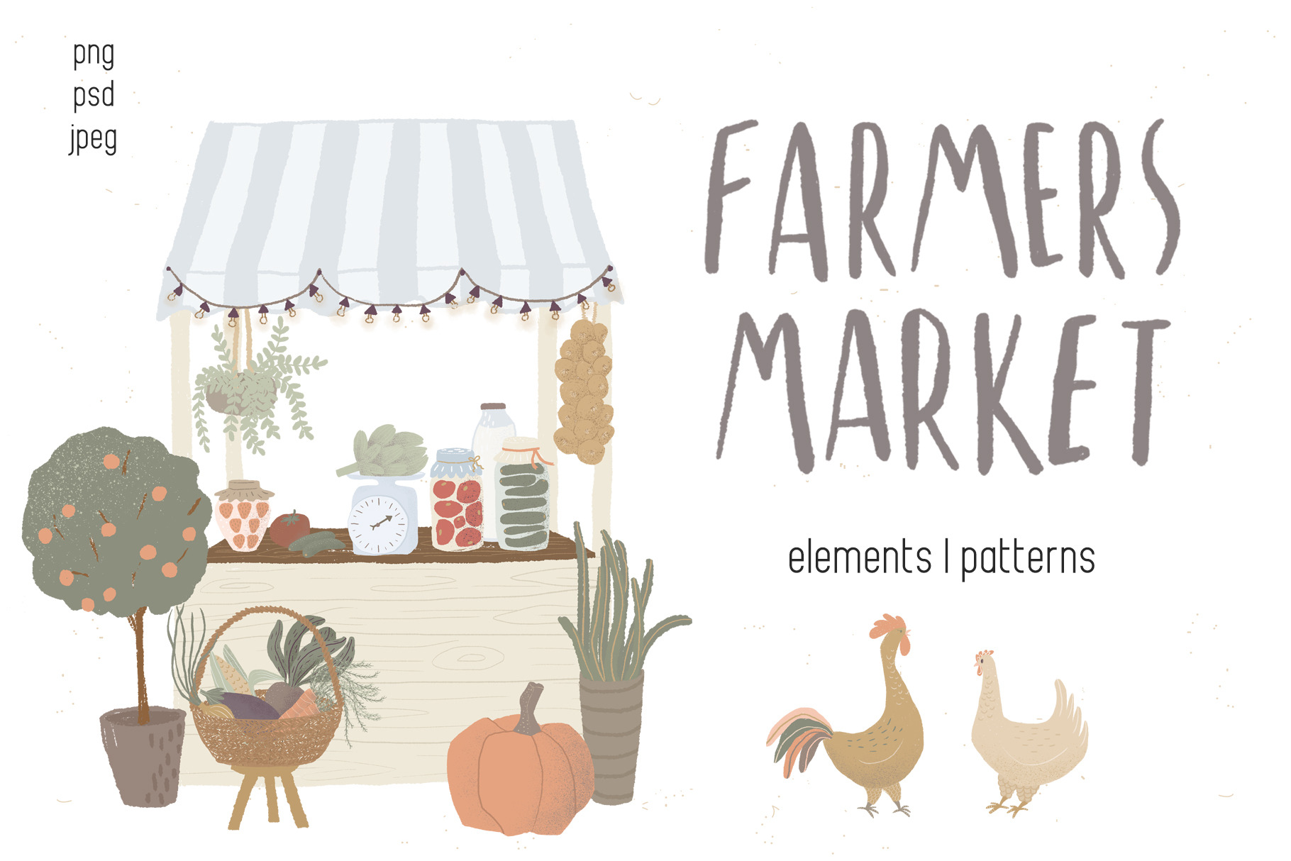 Farmers Market collection, a Graphic by dasha mo
