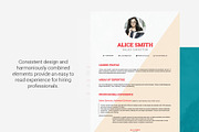 Resume Template Alice, a Resume Template by arte grafica