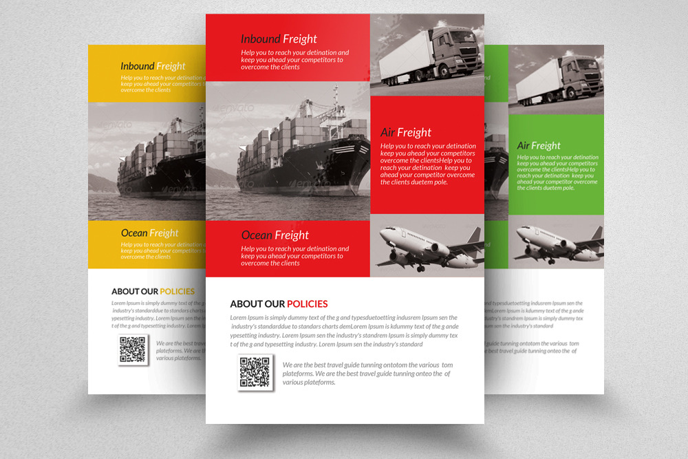International Freight Flyer, a Flyer Template by Psd Templates ...