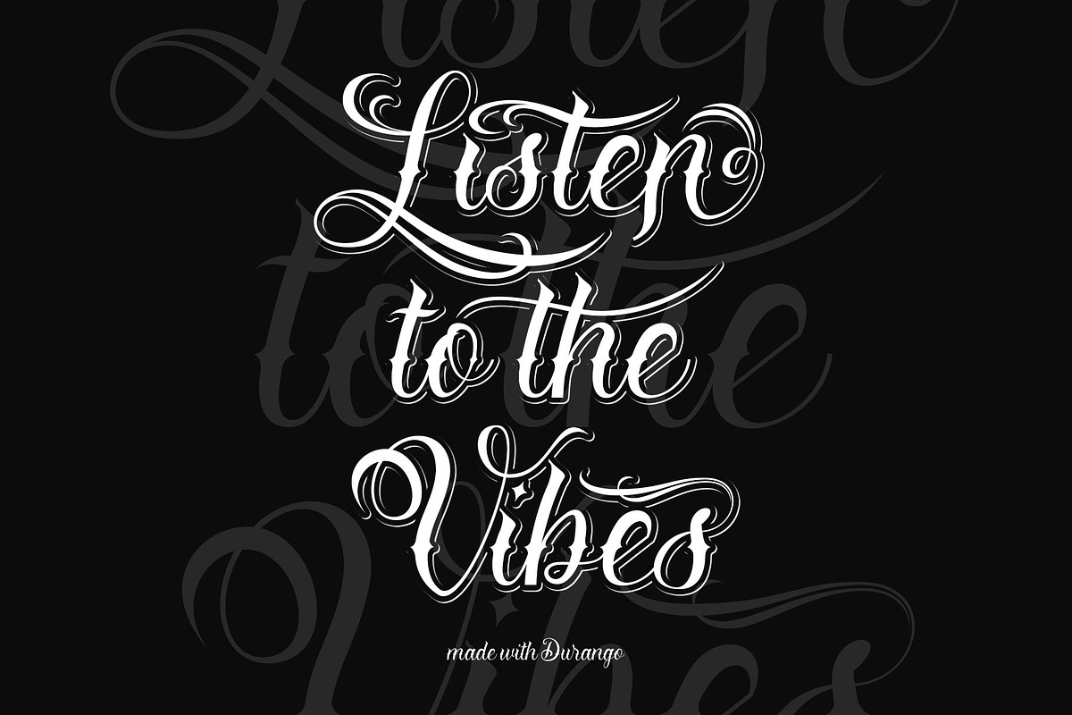 Durango Typeface, a Script Font by alit design